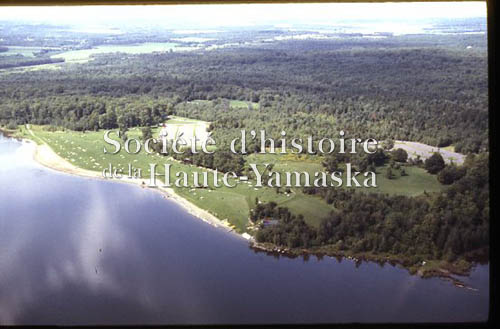 Parc National de la Yamaska, vue aérienne du réservoir Choinière ...